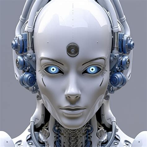 Premium Photo Ai Linked Female Robotic Face Illustration
