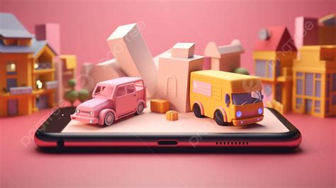 3d 그림에서 배송 추적 기능이 있는 휴대전화를 들고 있는 만화 손 배송 추적 주문 추적 배달 전화 배경 일러스트 및 사진 무료 다운로드 Pngtree