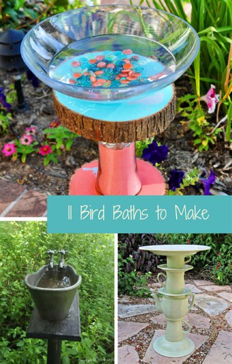 11 Ways To Make Your Own Bird Bath Home And Garden Diy Bird Bath