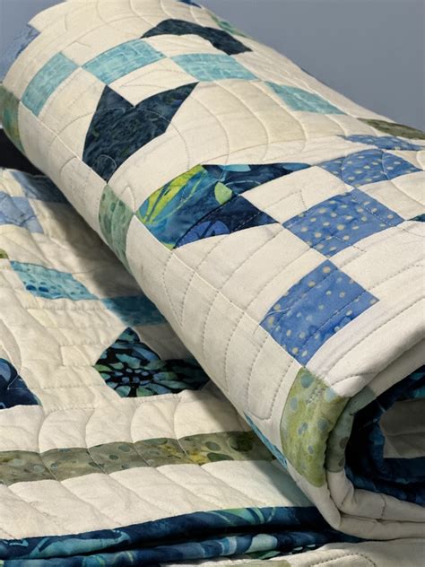 Beginner Friendly Modern Batik Quilt Pieced Brain