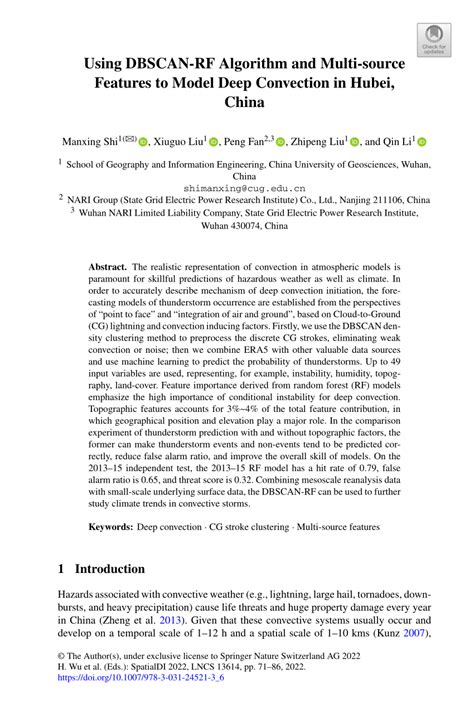 Pdf Using Dbscan Rf Algorithm And Multi Source Features To Model Deep