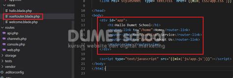Menjalankan Package Vue Router Pada Framework Laravel Kursus Web
