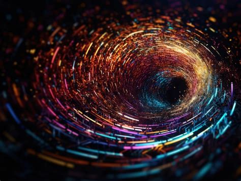 Premium Ai Image Colorful Swirling Radial Vortex Background Created With Generative Ai Technology