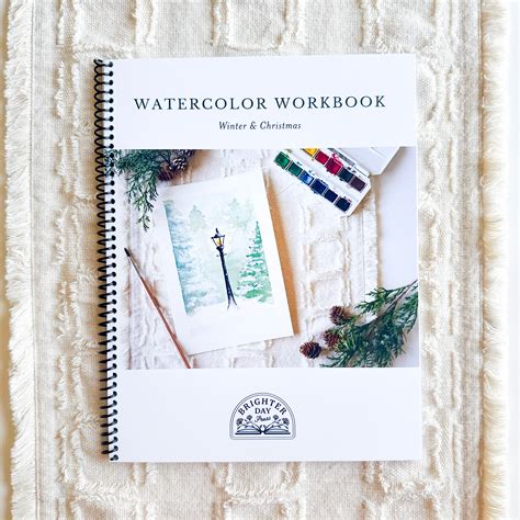 Watercolor Workbook Winter And Christmas Brighter Day Press