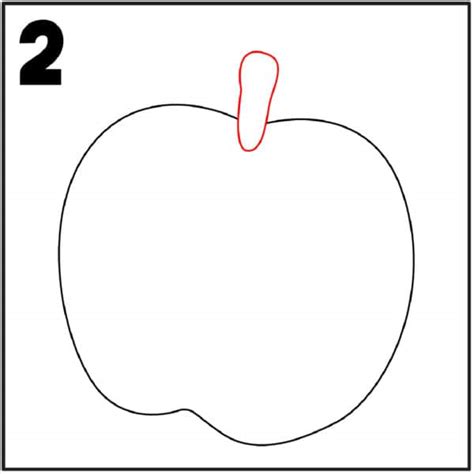 How To Draw An Apple Easy Step By Step Tutorial Made With HAPPY