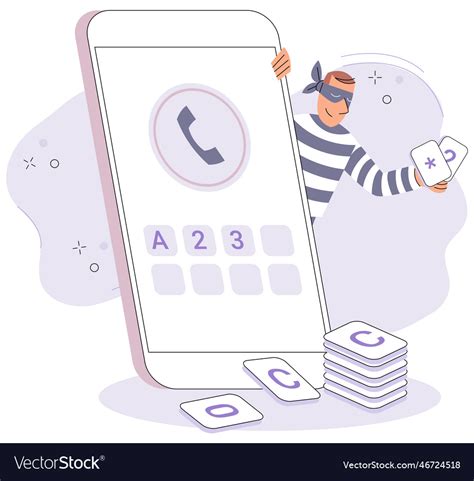 Concept Of Hacker Attack Smartphone Hack Vector Image