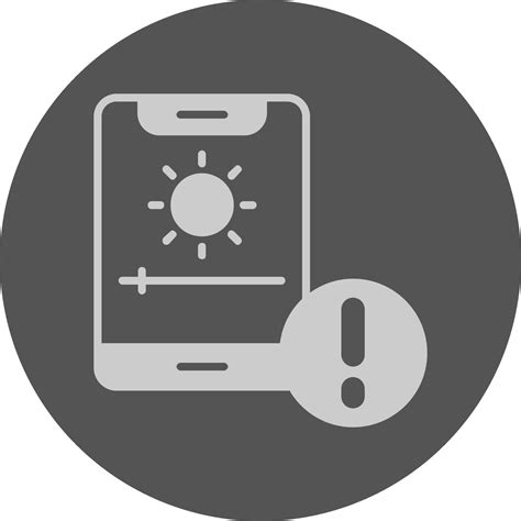 Adaptive Brightness Notification Icon Minimal Design 67791310 Vector