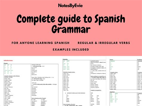 The Complete Guide To Spanish Grammar Intermediate Advanced
