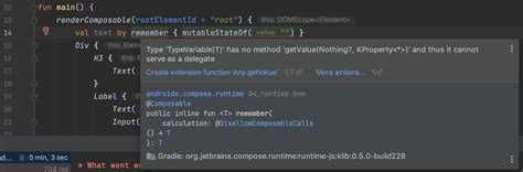 IntelliJ IDEA Fails To Suggest Imports For Remember Delegate Issue JetBrains Compose