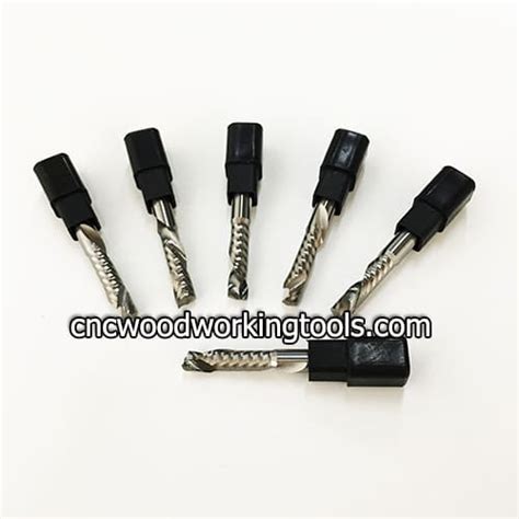 Carbide Single Flute Compression Spiral Router Bits For Melamine RicoCNC CNC Woodworking Tools