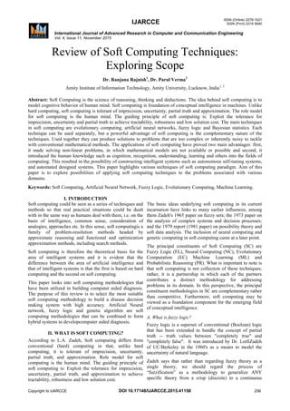Soft Computing PDF
