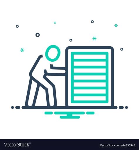 Push Royalty Free Vector Image Vectorstock