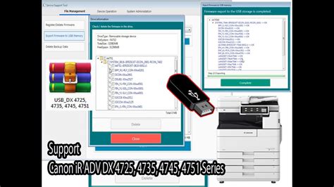 Install Firmware Canon Ir Adv Dx 4725 4735 4745 4751 Series Youtube