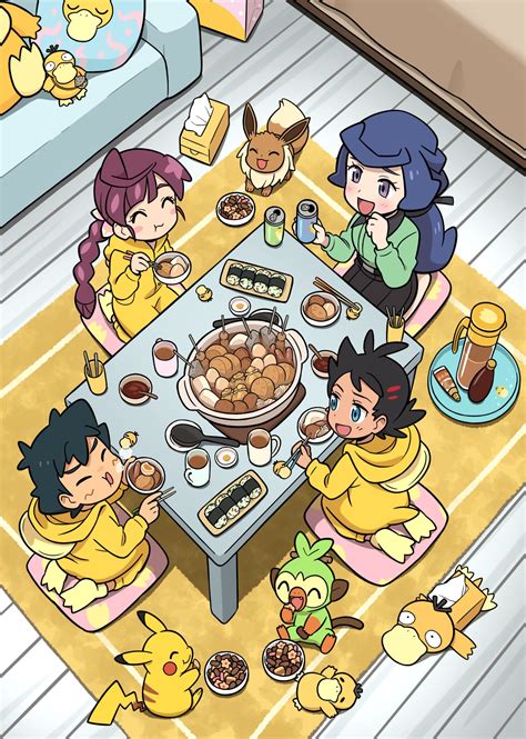 Pikachu Ash Ketchum Eevee Grookey Goh And 3 More Pokemon And 2 More Drawn By Shuan 0420