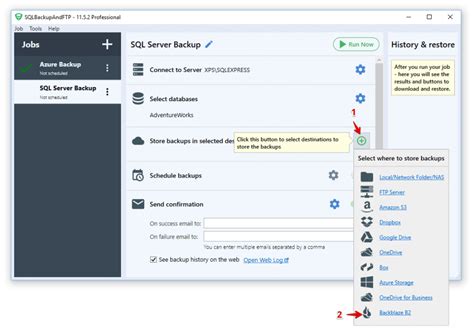 sql server backup to backblaze b2 cloud storage sqlbackupandftp s blog