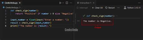 How To Check Number Is Positive Negative Or Zero In Python