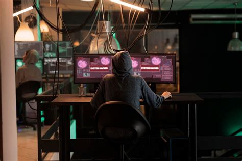 Premium Photo Cyberattack Criminal Hacking Computer Program Password Stealing Data Sending