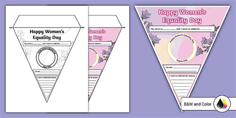 Womens Equality Day Bunting Womens Equality Twinkl Usa