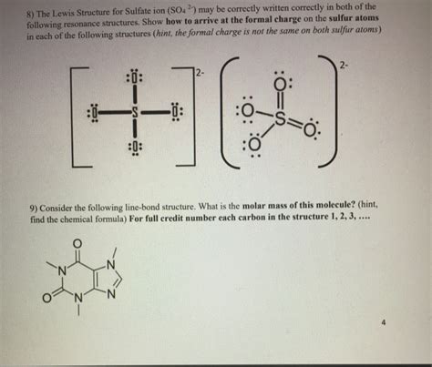 Solved The Lewis Structure For Sulfate Ion SO P May Chegg Com