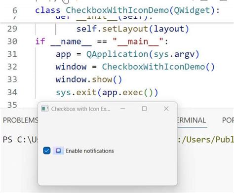 QCheckBox Widget In PyQt