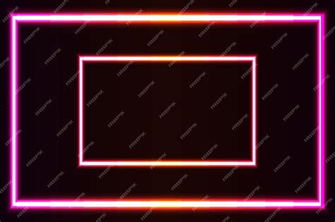 Premium Vector Neon Light Effect Geometric Rectangular Grid Vector