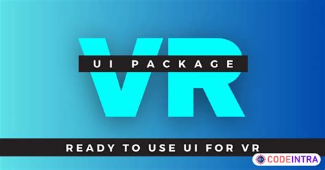 VR UI Package D GUI Unity Assets Codeintra