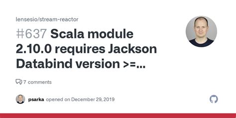 Scala Module 2100 Requires Jackson Databind Version 2100 And