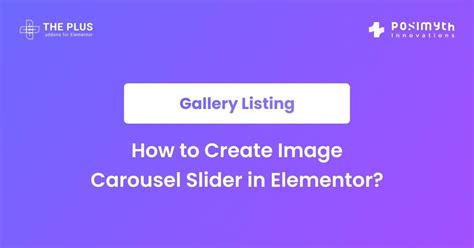 How To Create Image Carousel Slider In Elementor The Plus Addons For Elementor