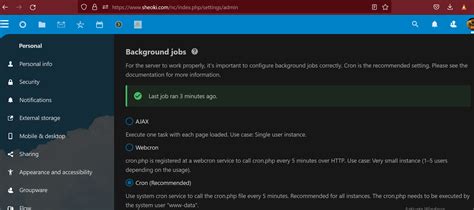 Using Cron With Ubuntu And Nextcloud 2501 ℹ️ Support Nextcloud Community
