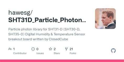 Github Hawesg Sht31d Particle Photon Closedcube Particle Photon Library For Sht31 D Sht30 D