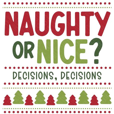 Naughty Or Nice Svg The Crafty Blog Stalker