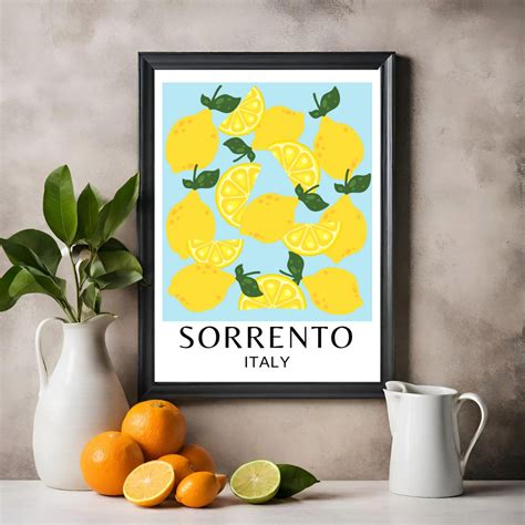 Sorrento Lemons Wall Art Amalfi Coast Wall Art Italian Etsy