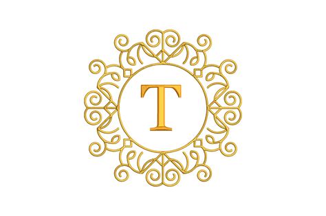 Monogram Letter T · Creative Fabrica