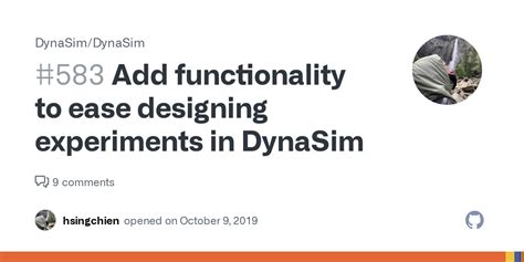 Add Functionality To Ease Designing Experiments In Dynasim · Issue 583