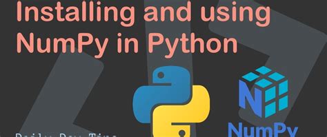 Installing And Using Numpy In Python Dev Community