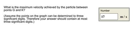 Solved What Is The Maximum Velocity Achieved By The Particle Chegg