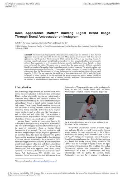 Pdf Does Appearance Matter Building Digital Brand Image Through