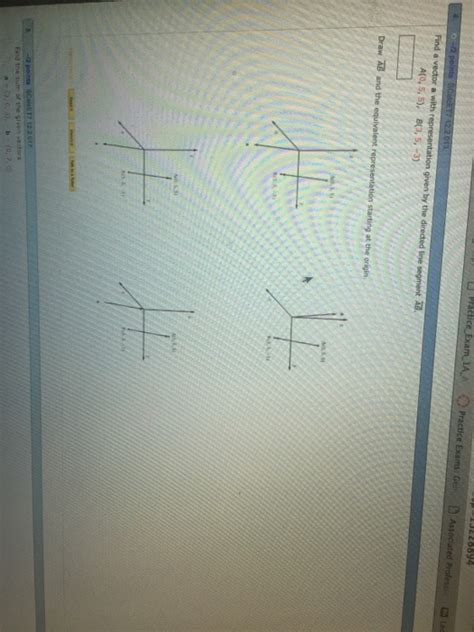 solved find a vector a with representation given by the