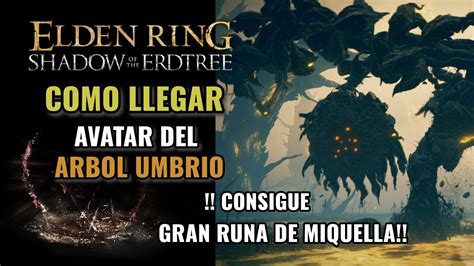 ELDEN RING DLC - COMO LLEGAR AL AVATAR DEL ARBOL UMBRIO ,RUNA DE MIQUELLA (SHADOW OF THE ERDTREE ...