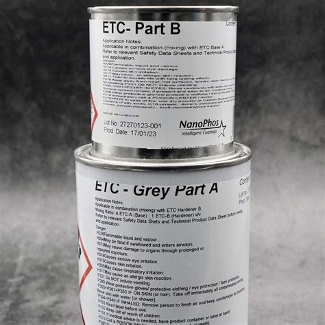 Nanophos Two Components Epoxy Primer Color Grey Package 1 Litre