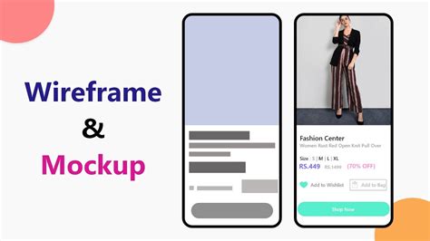 Wireframe Mockup Clothing App Design Tutorial Wireframe Tutorial Design In Adobe XD YouTube