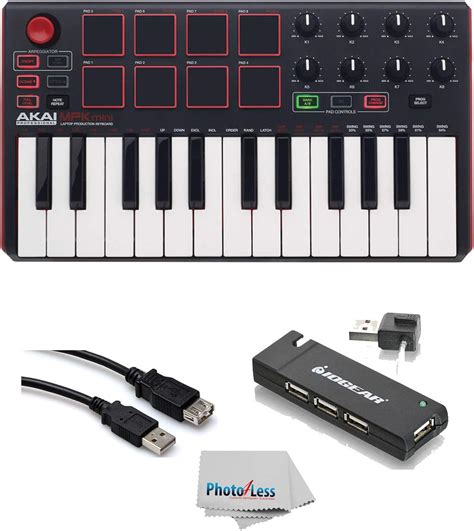 Amazon Com Akai Professional MPK Mini MKII Key Ultra Portable USB MIDI Drum Pad Keyboard