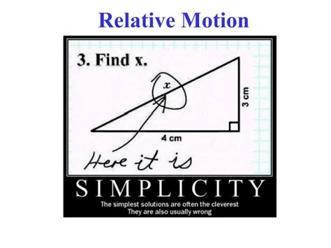 Relative Motion