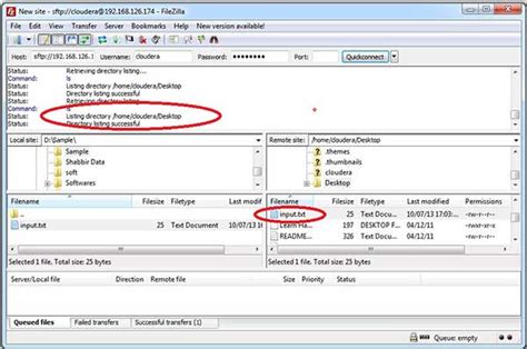 windows to cloudera demo virtual machine files transfer tutorial