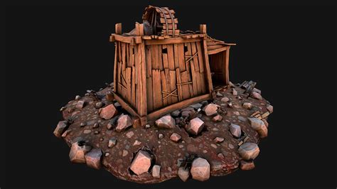 Medieval Mine Silver Ore Deposits 3d Model By Dereza