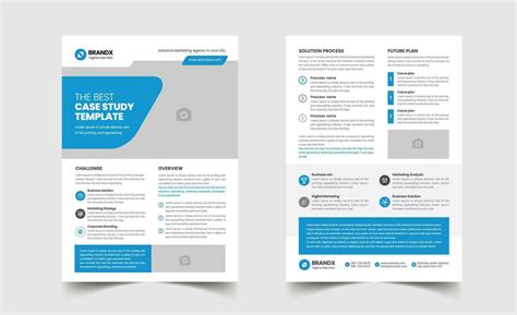 Case Study Template And Business Case Study Booklet With Creative