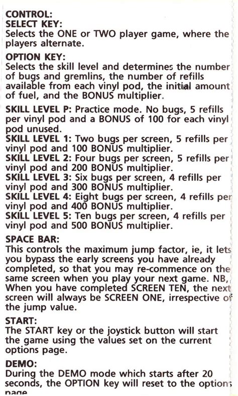 Atari 400 800 Xl Xe Jet Boot Jack Scans Dump Download Screenshots Ads Videos Catalog