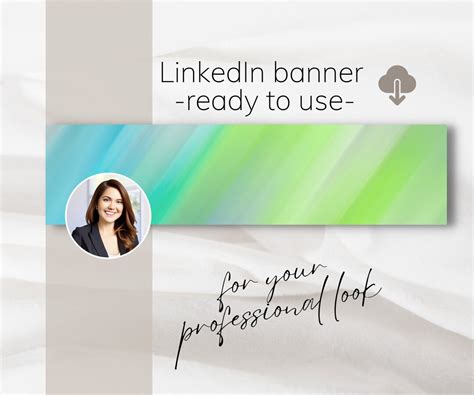 Green Linkedin Background For Your Personal Branding On Etsy