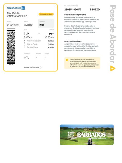 Boarding Pass Pdf Aeropuerto Inmunología