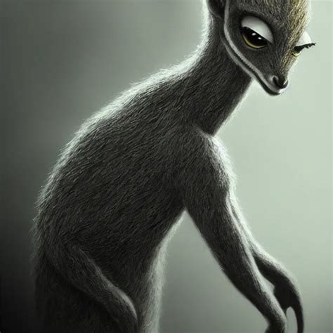 Cinematic Portrait Of A Cute Dik Dik Monster Chalk Stable Diffusion